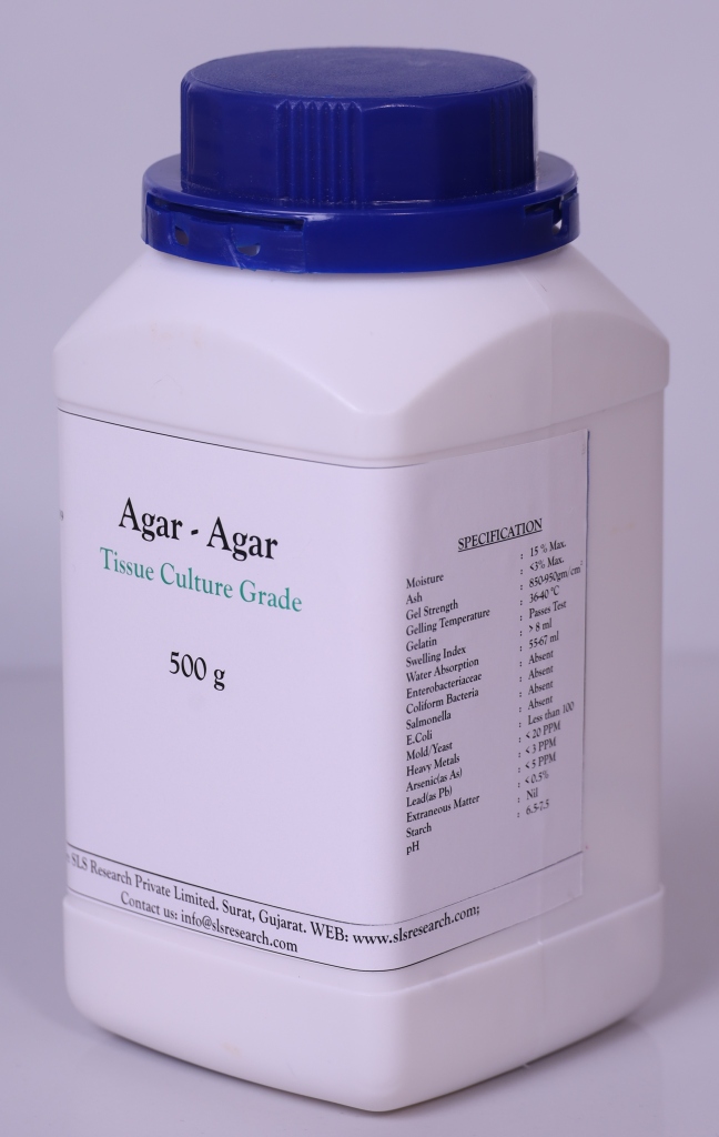 Agar Agar-Tissue Culture Grade – SLS RESEARCH PRIVATE LIMITED